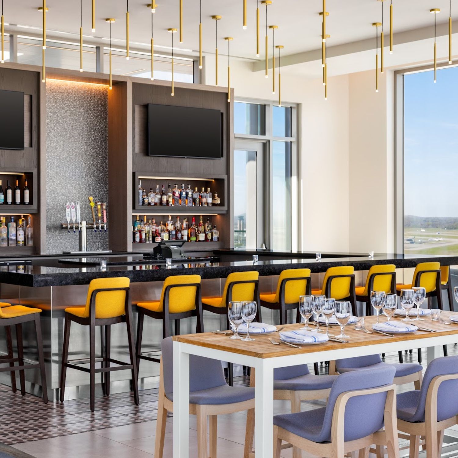 BNA Sky Pavilion - Terrasse restaurant et bar à Nashville, États-Unis