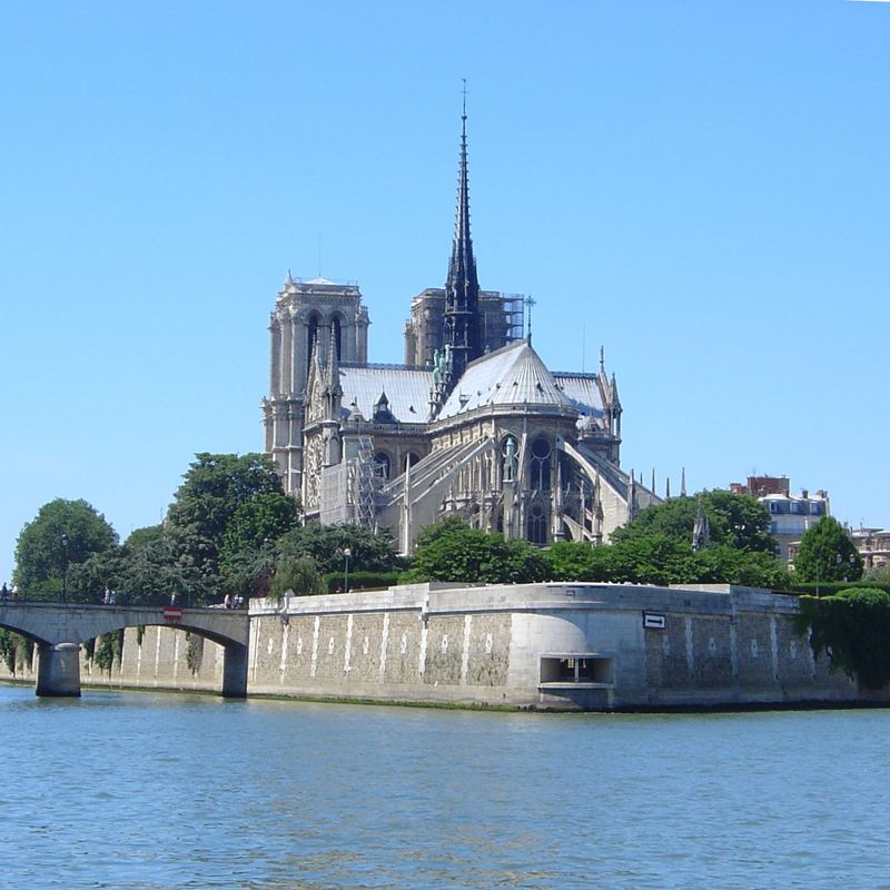Isla de la Cité - Isla fluvial en distrito 1 de París, Francia
