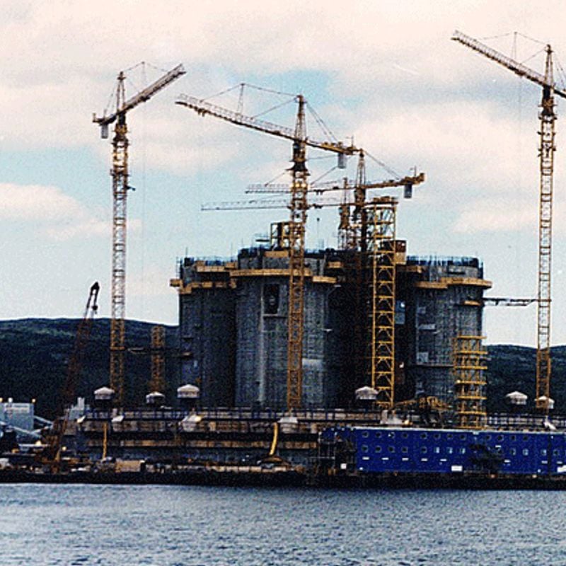 Hibernia Gravity Base Structure - Plataforma petrolera en el Océano ...