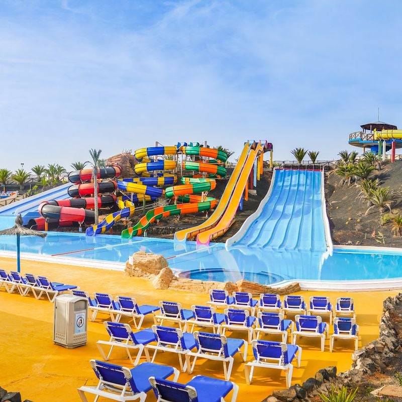 Acua Water Park - Water park in Corralejo, Fuerteventura, Spain.